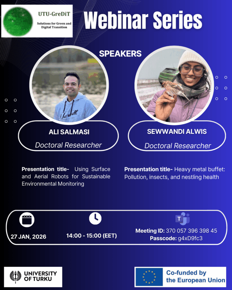 Webinar 27.1. 14-15:00: Ali Salmasi & Sewwandi Alwis | UTUGreDiT